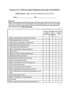 Depression and Anxiety Screening Forms - UofL General Peds